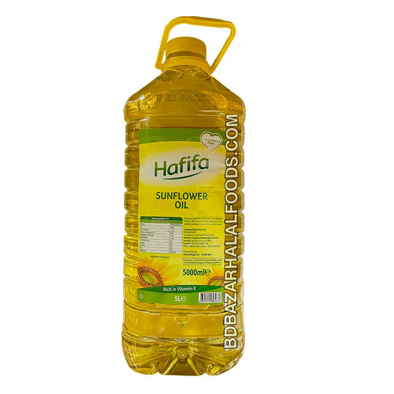Sunflower Oil Hafifa 5L – BD Bazar Halal Foods